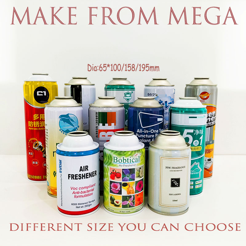 Wholesale Custom Empty Round shape Eco-friendly Empty Clean Aerosol Tin ...